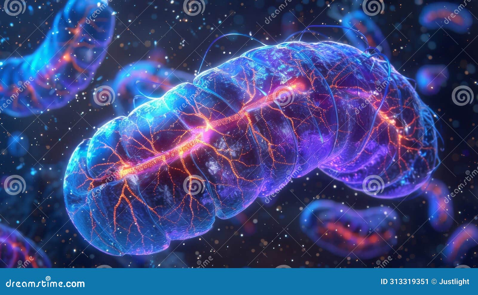 A Highresolution Image of a Mitochondrion Revealing Its Intricate ...