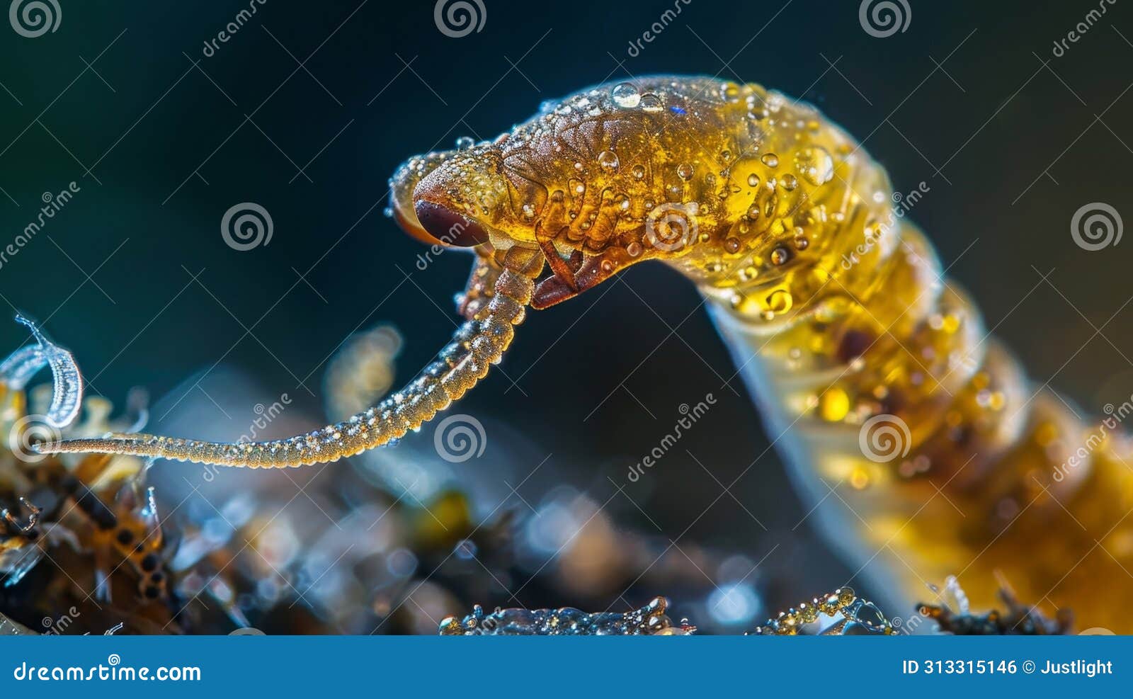 A Highresolution Image of a Nematode Capturing Its Prey Highlighting ...