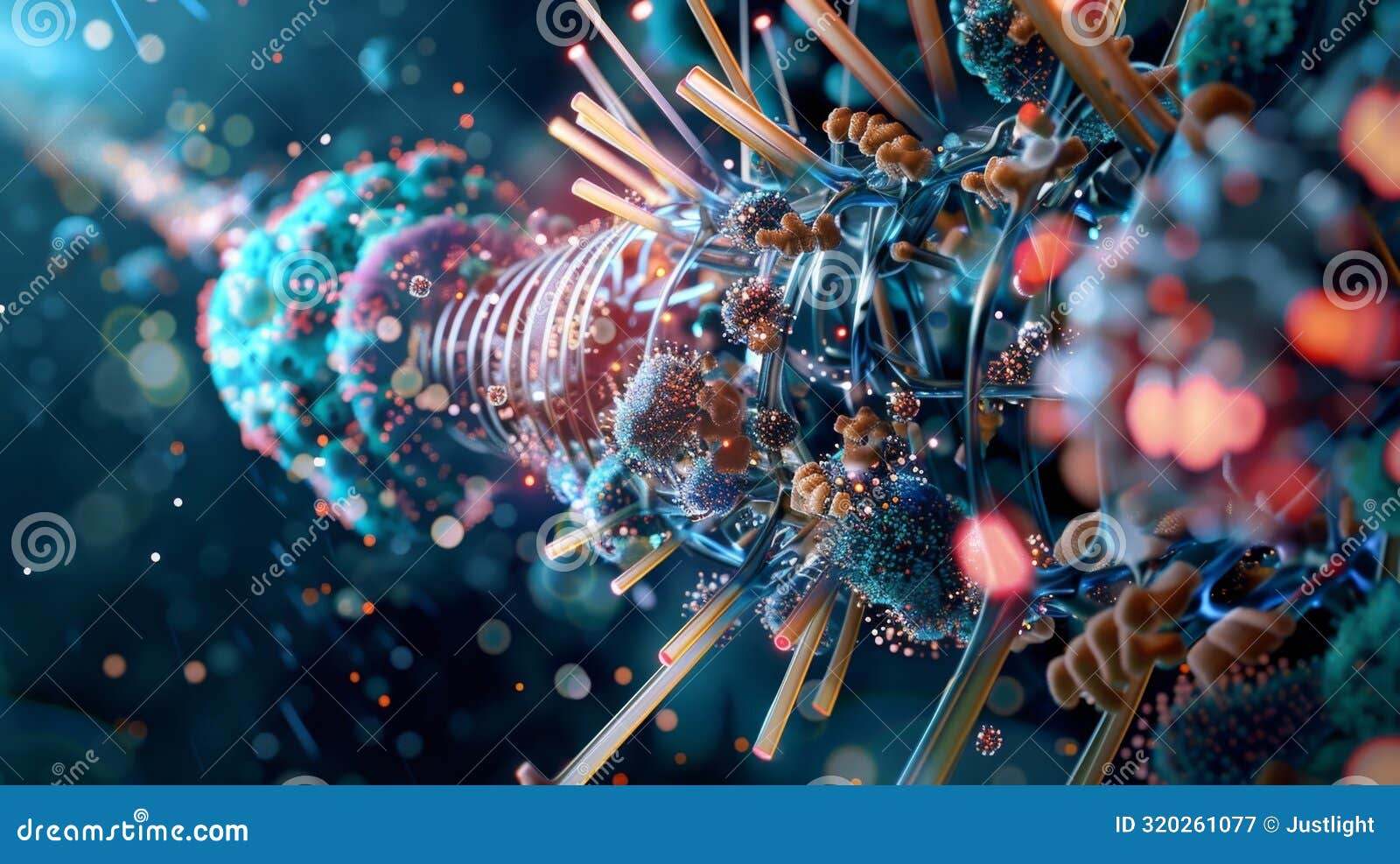 A Highresolution Image of a Proton Pump Structure with Individual Parts ...