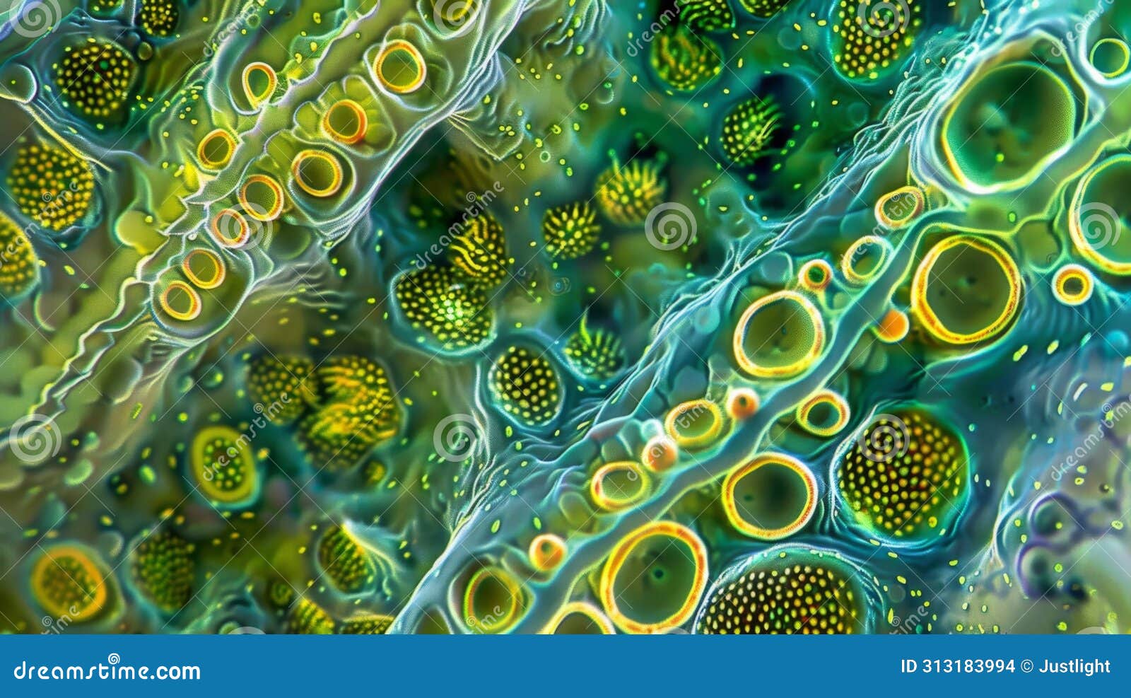 A Highresolution Image of a Single Cyanobacteria Cell Showcasing Its ...