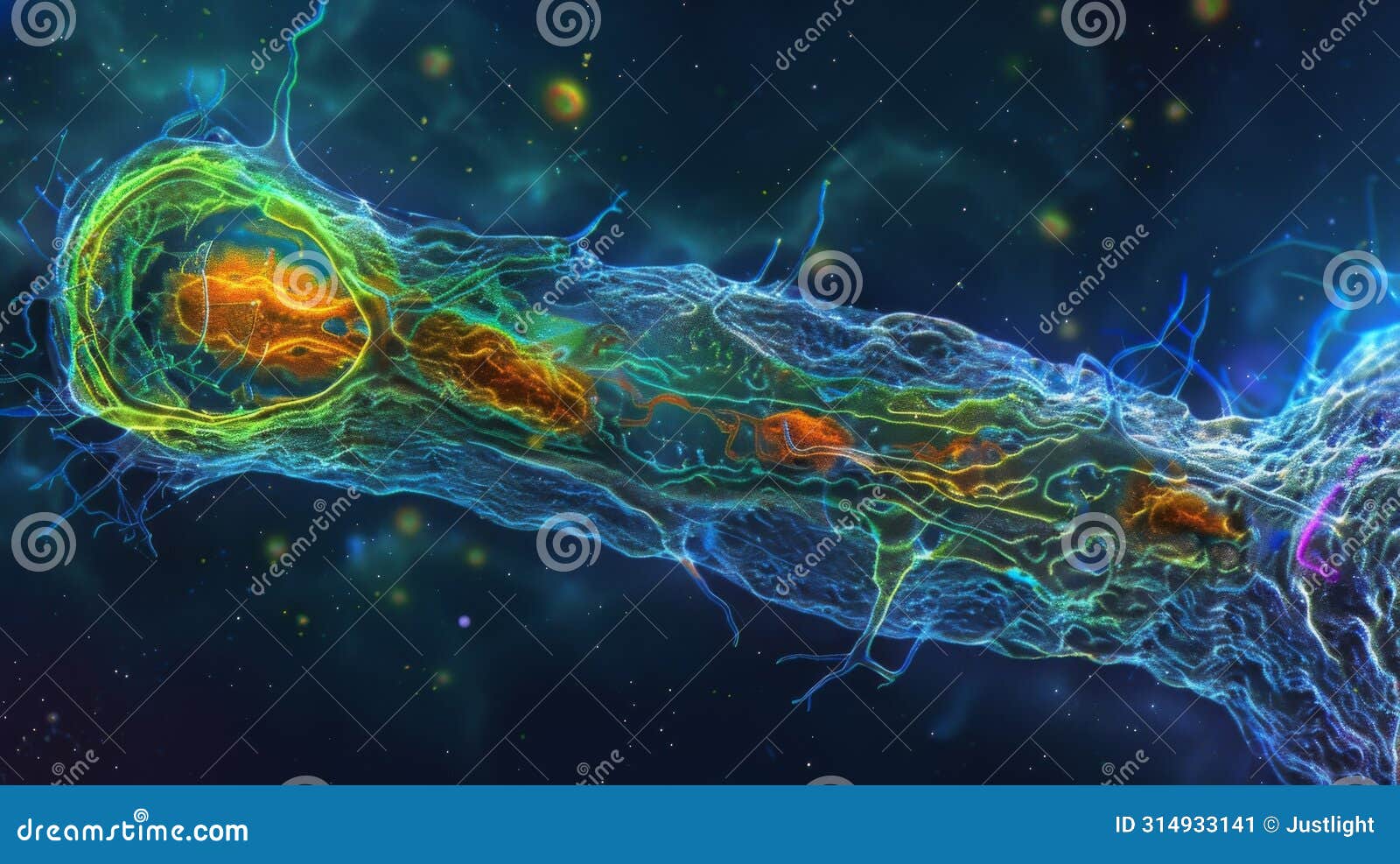 A Highresolution Microscopy Image of a Single Cardiac Cell Capturing ...