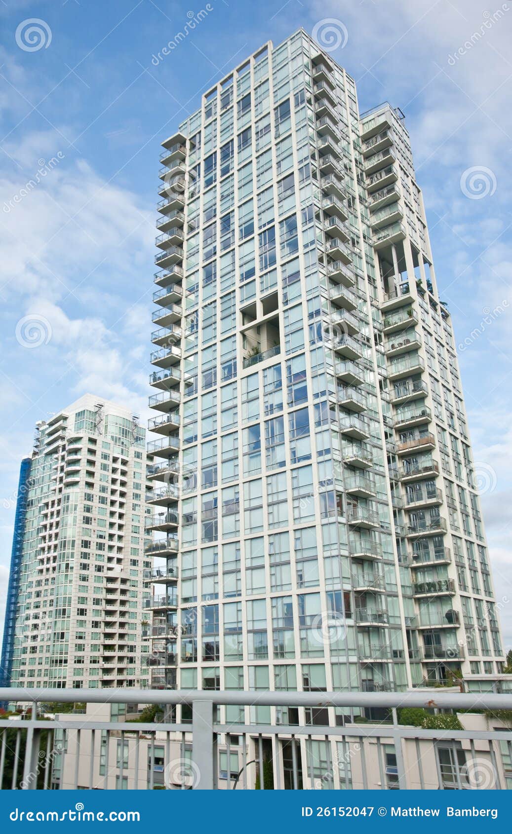 Highrise Apartment Building Stock Image - Image of buildings, skyline ...