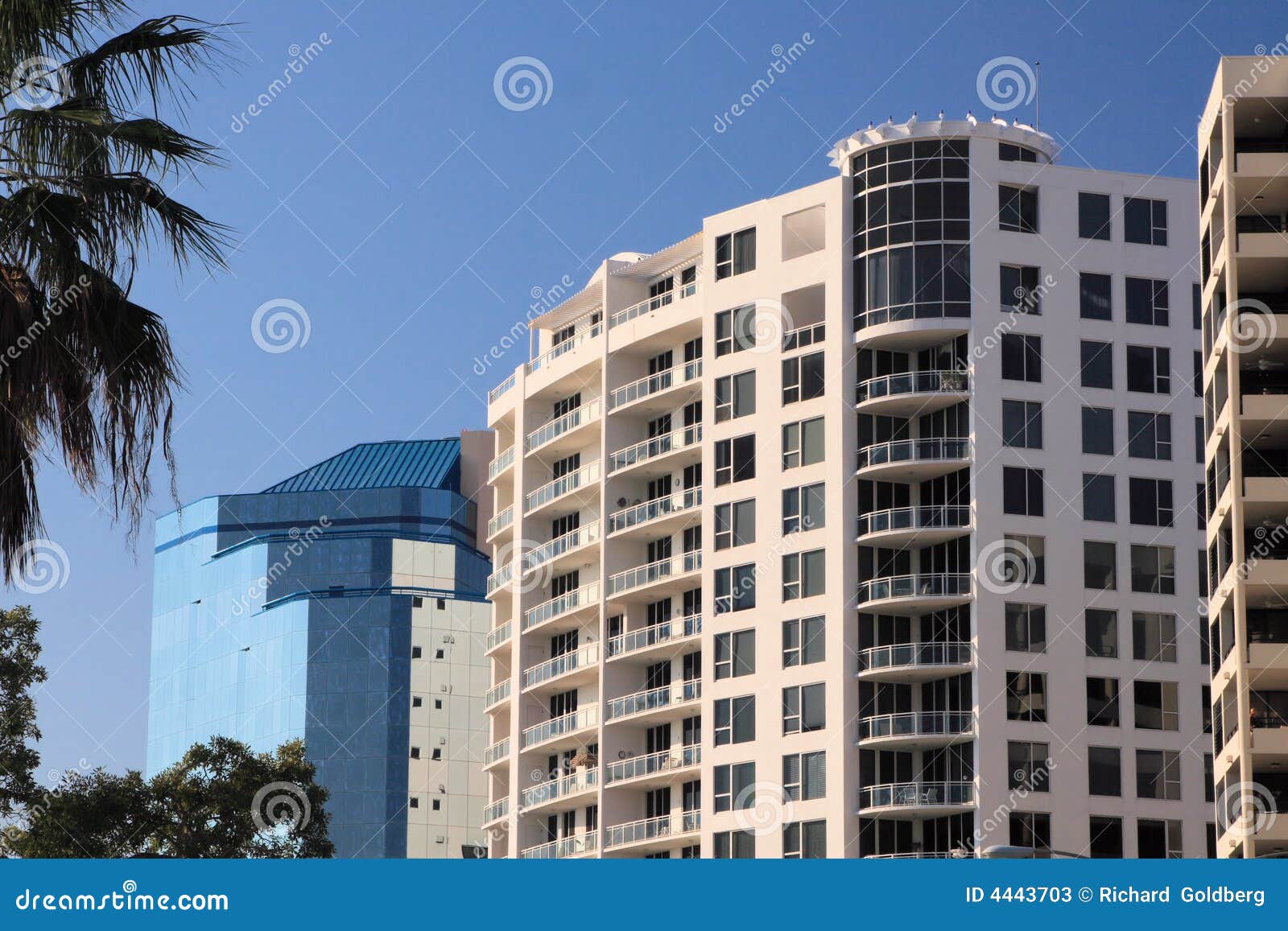 Highrise Apartment Building Stock Image - Image of apartment, modern ...