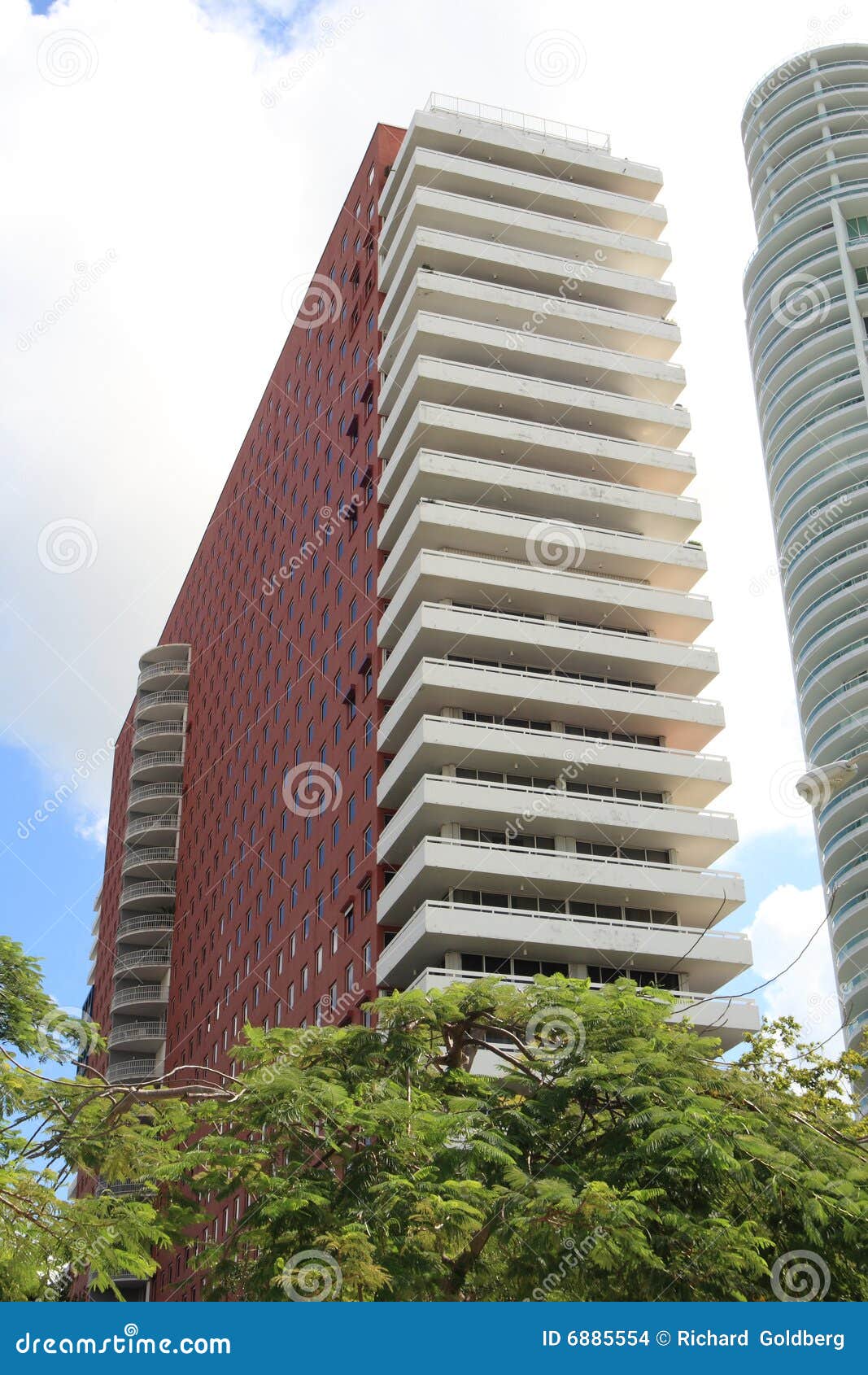 Highrise Apartment Building Stock Photo - Image of luxury, building ...