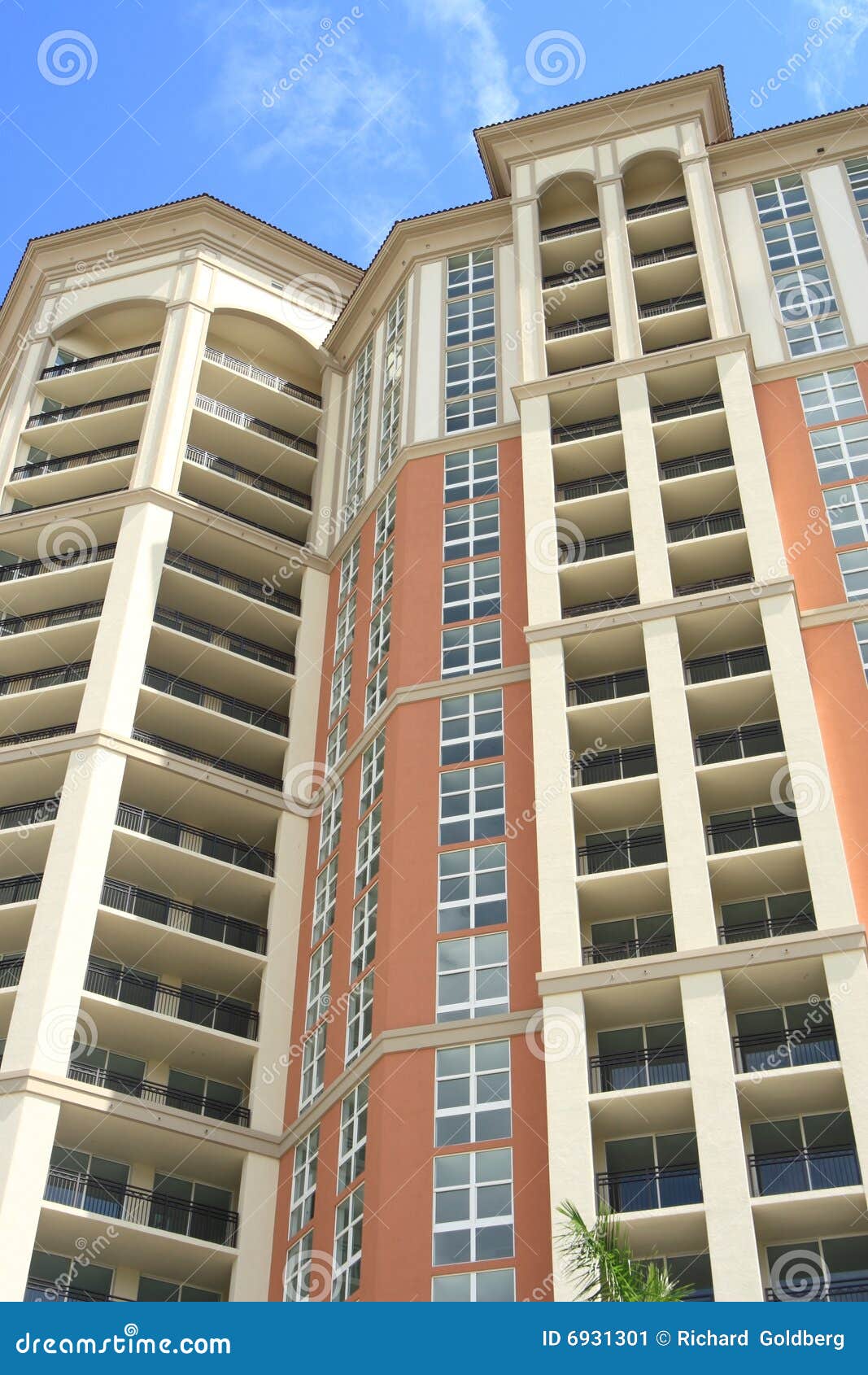 Highrise Apartment Building Stock Image - Image of architecture ...