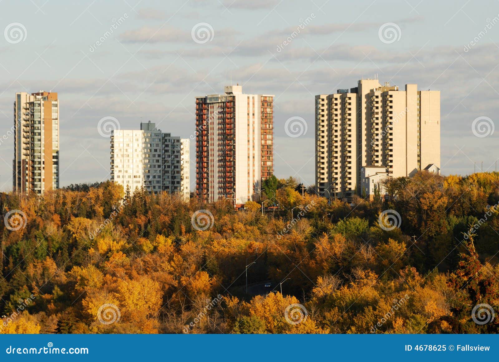 Highrise apartments stock image. Image of highrise, forests - 4678625