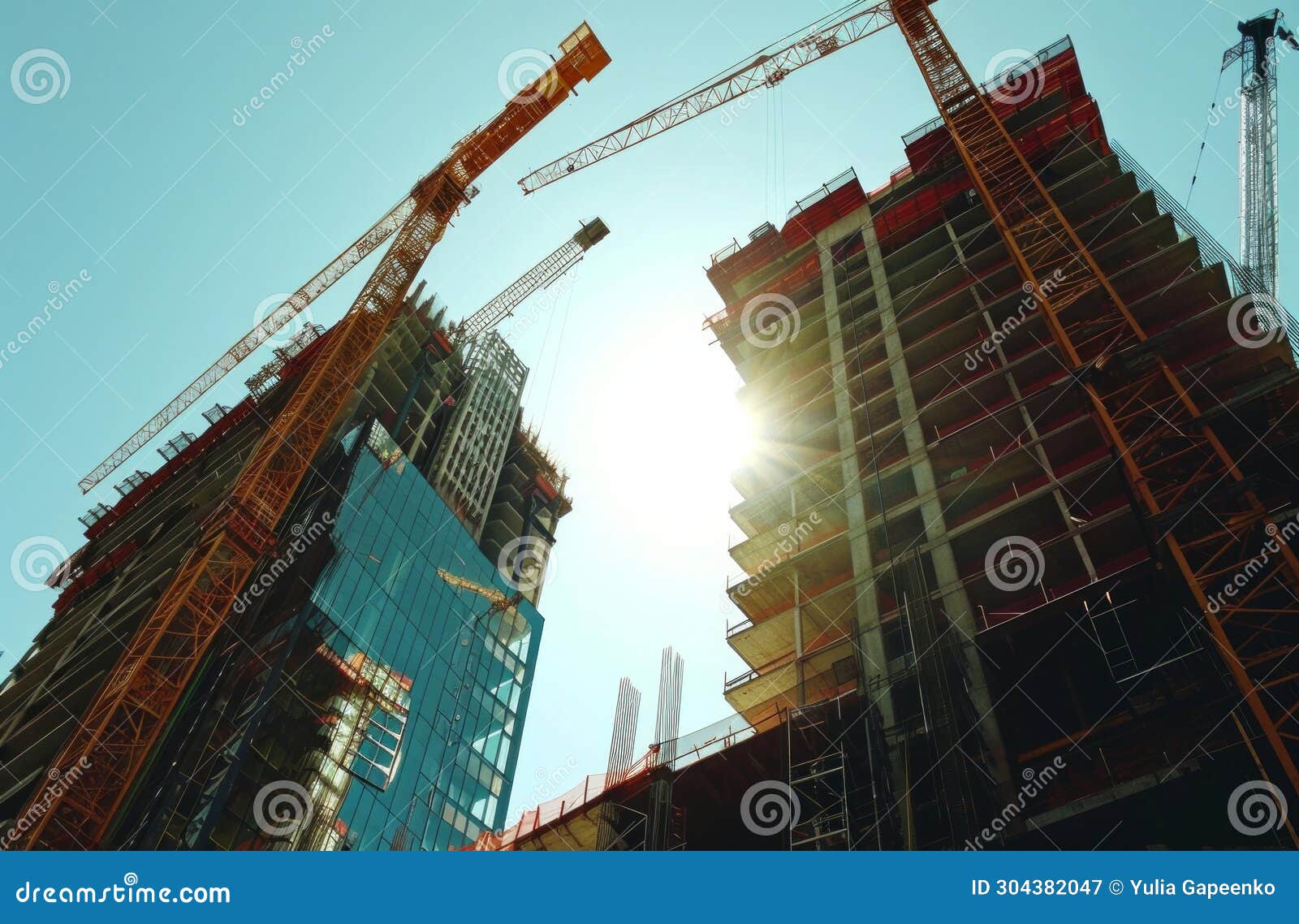 A Highrise Building is Being Planned Construction Stock Image - Image ...
