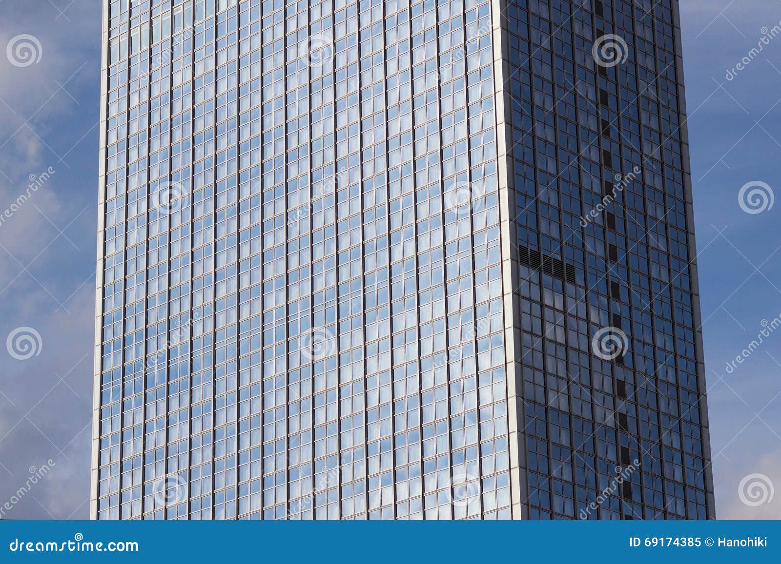 Highrise Building Facade, Office Tower Exterior Stock Image - Image of ...