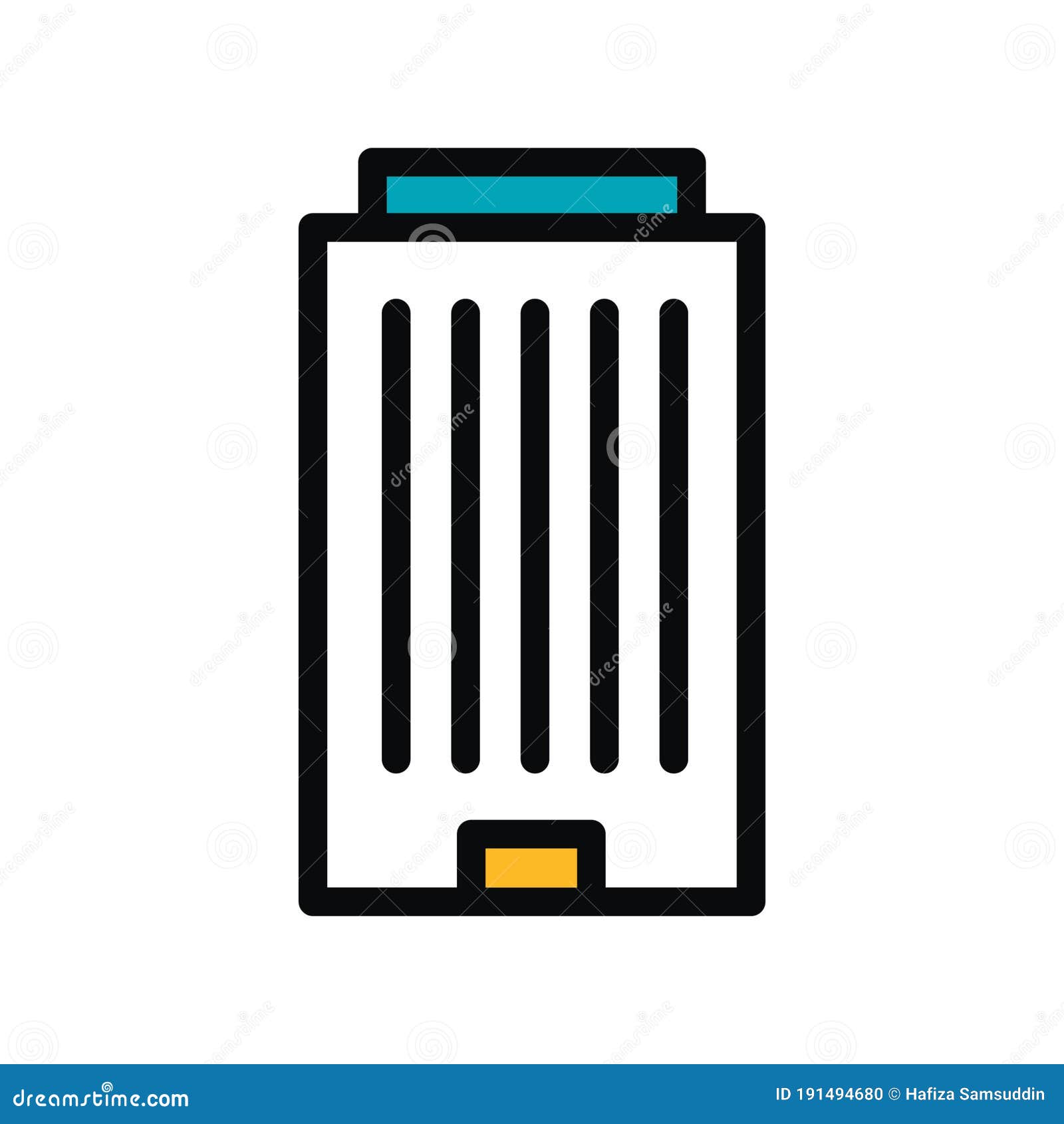 Highrise Building Icon. Vector Illustration Decorative Design Stock ...