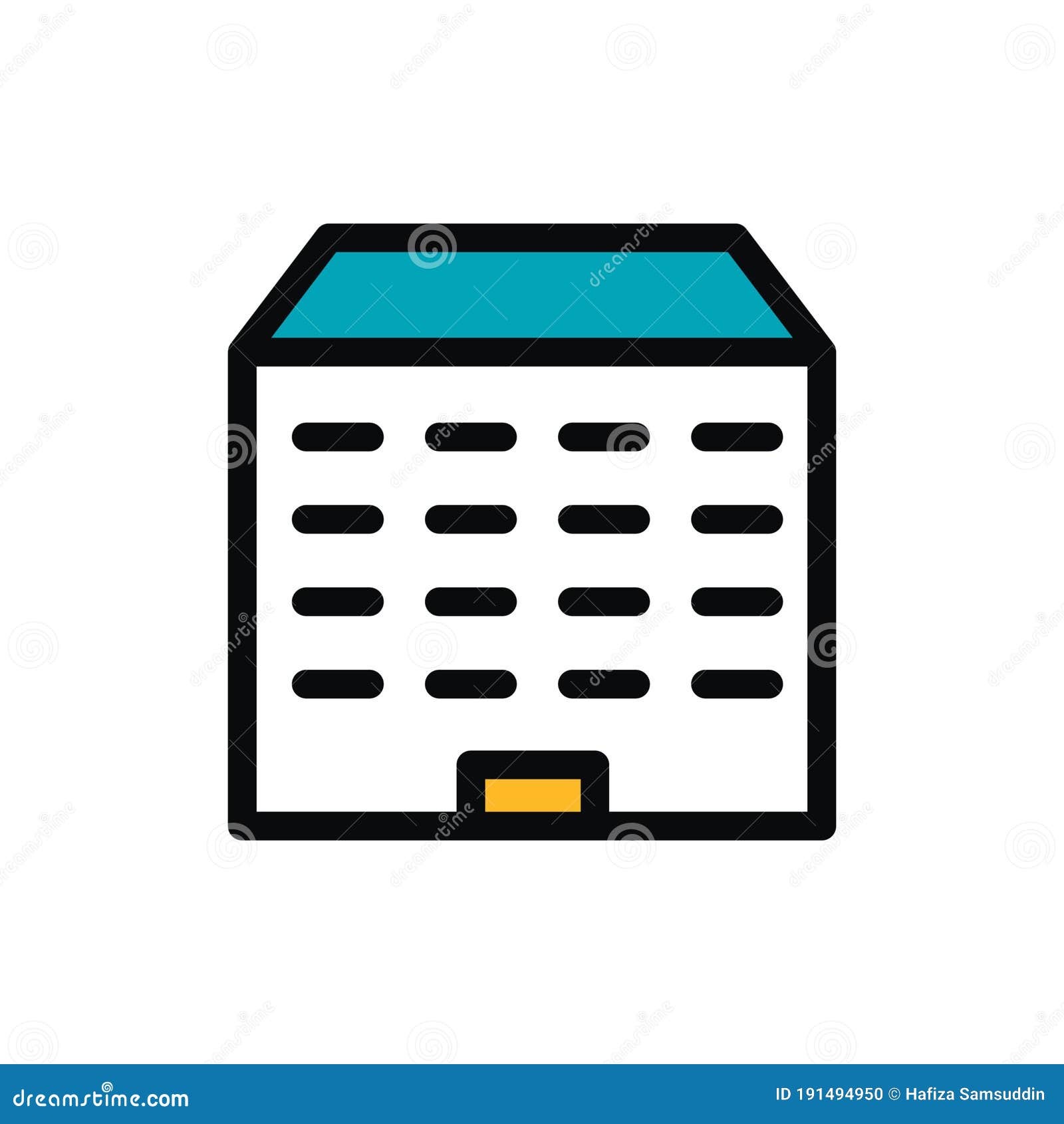 Highrise Building Icon. Vector Illustration Decorative Design Stock ...