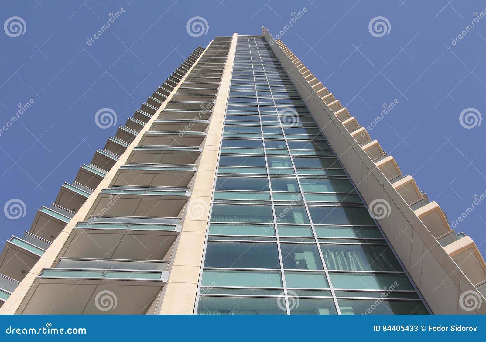 Highrise building up view stock image. Image of glass - 84405433