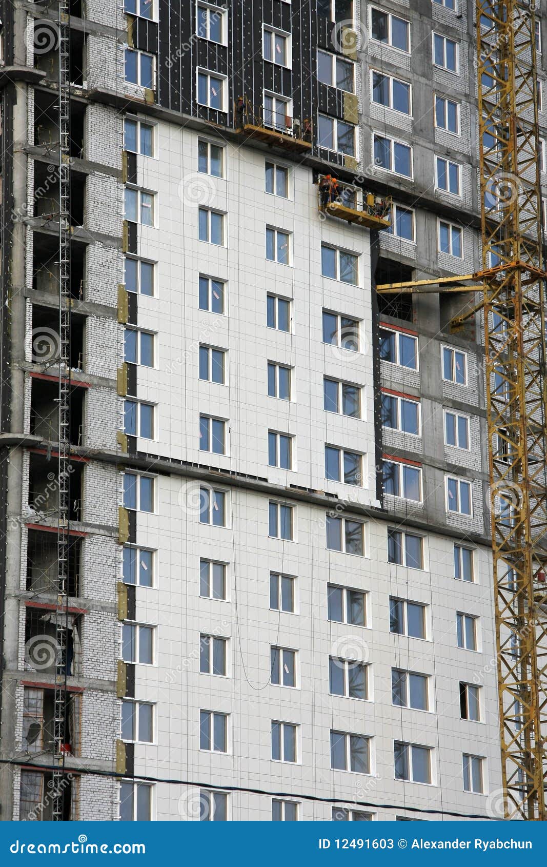 Highrise construction stock image. Image of house, window - 12491603