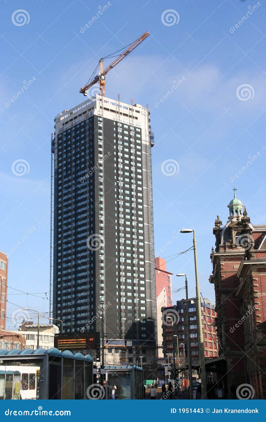 Highrise construction stock image. Image of strijkijzer - 1951443