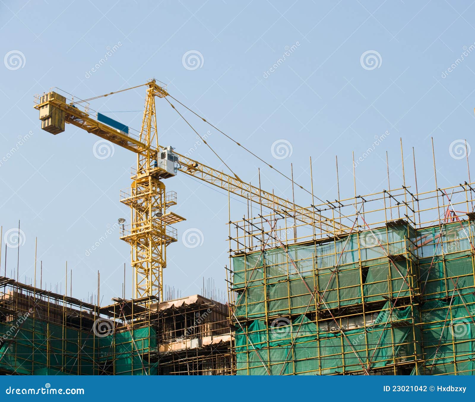 Highrise construction stock photo. Image of architecture - 23021042
