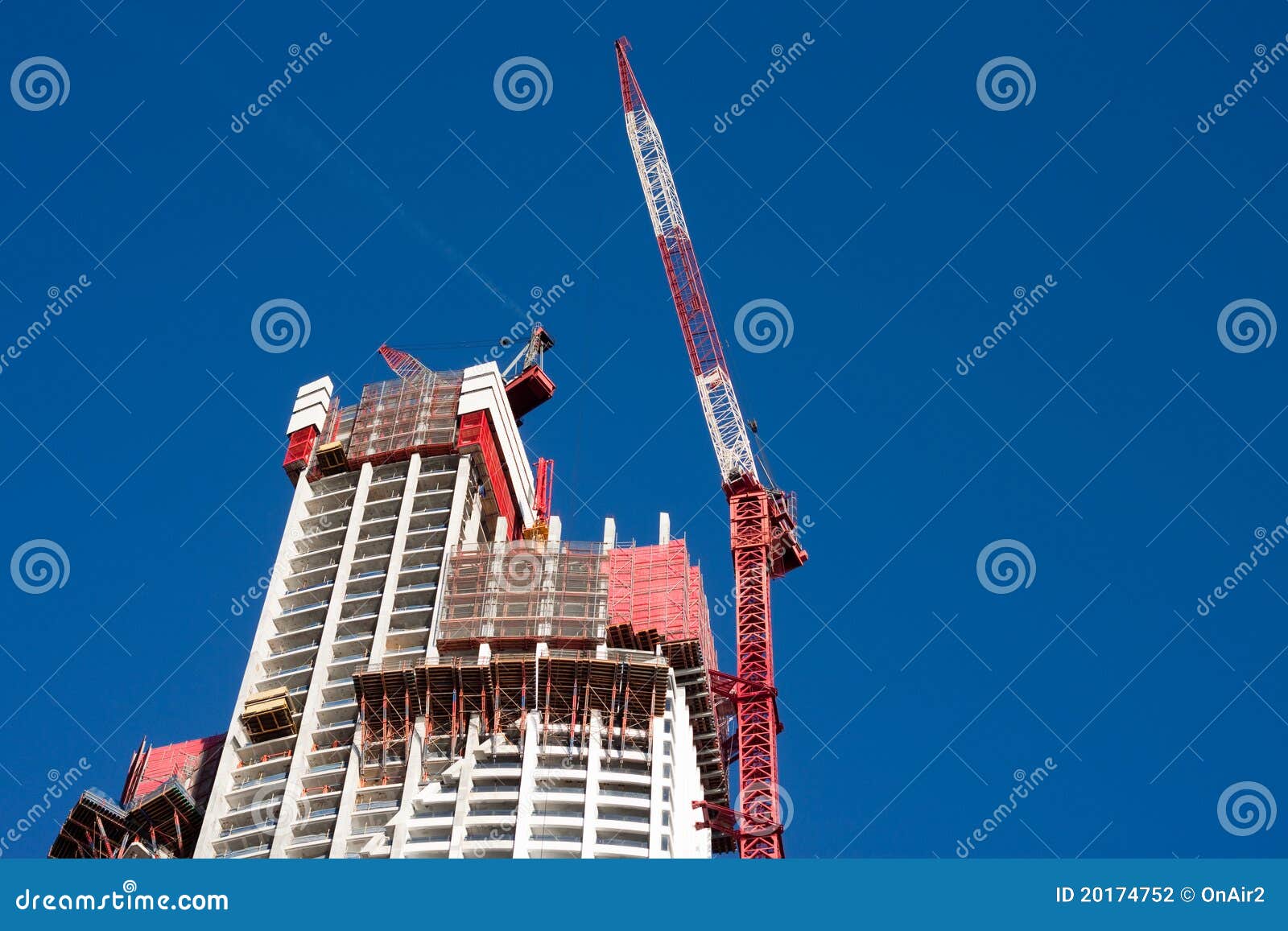 Highrise Construction Site stock photo. Image of paradise - 20174752