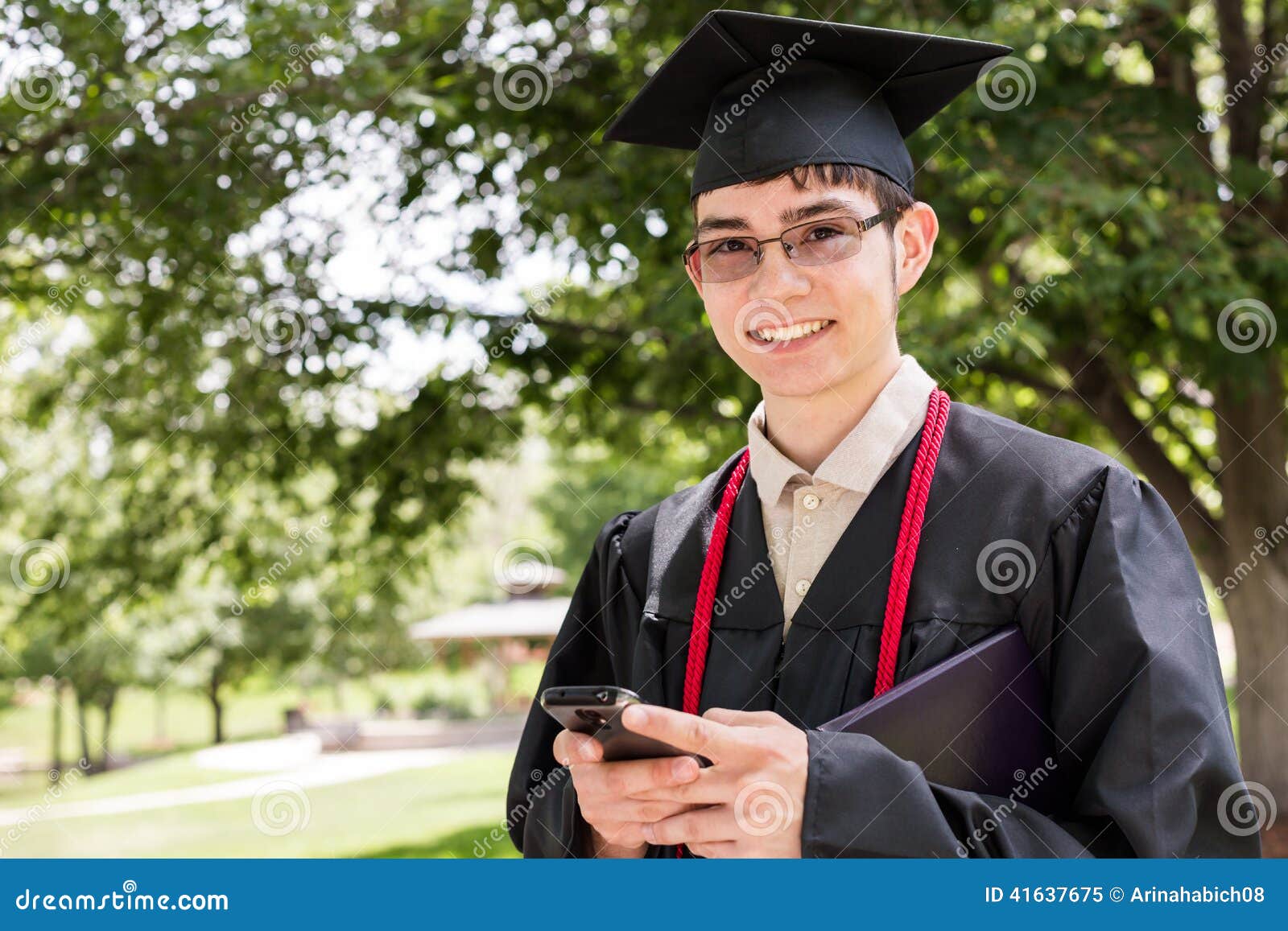 Highschool graduate stock image. Image of selfie, expertise - 41637675