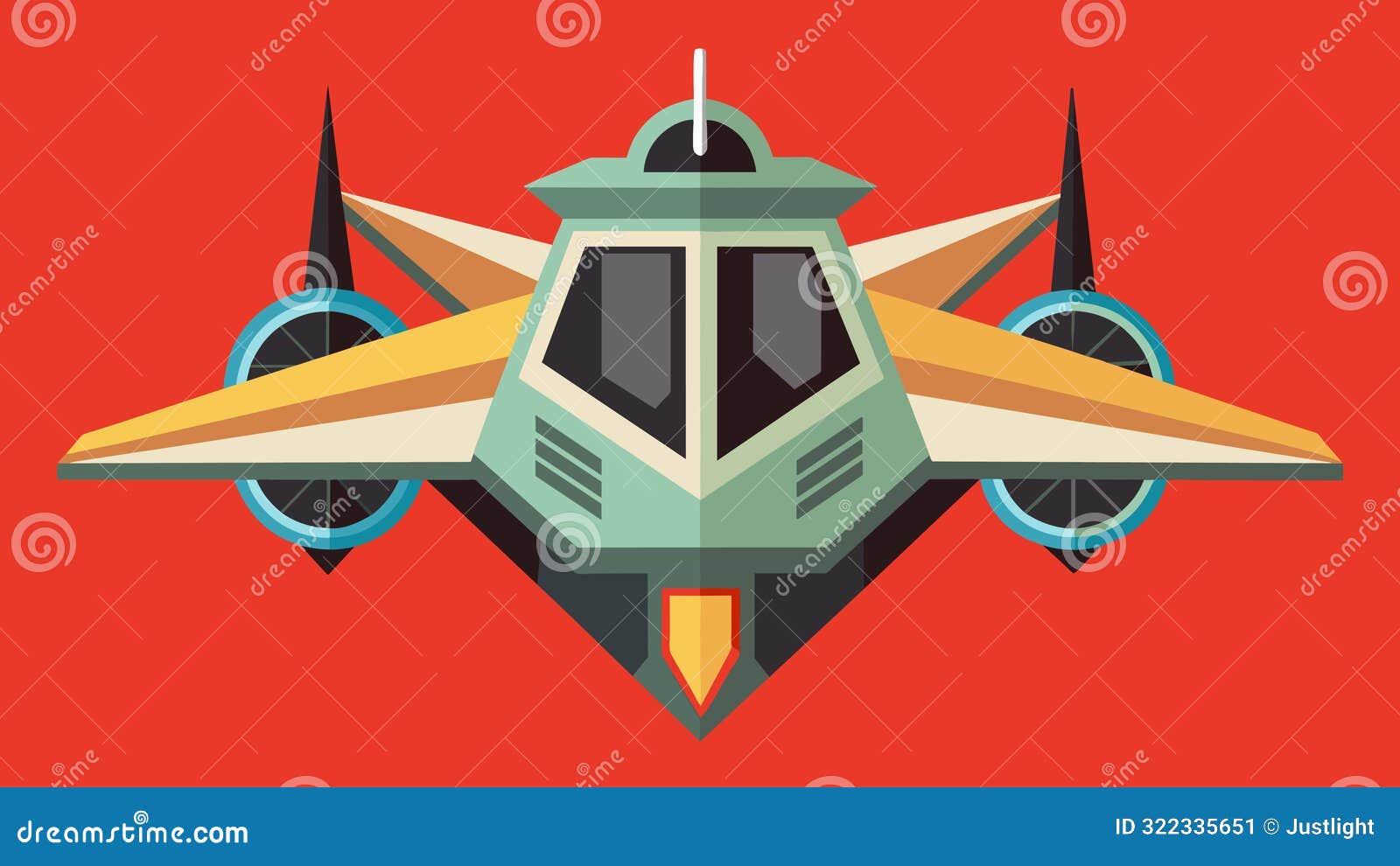 A Highspeed Air Taxi with a Triangular Shape and Three Powerful Engines ...