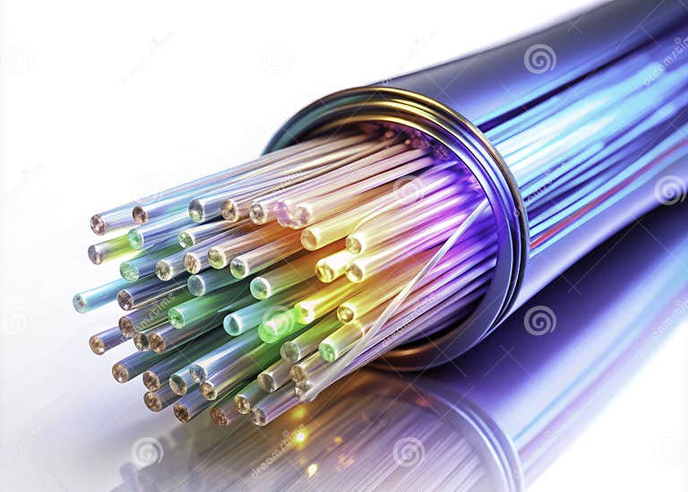HighSpeed Fiber Optic Cable a Visual Representation of Modern Network ...
