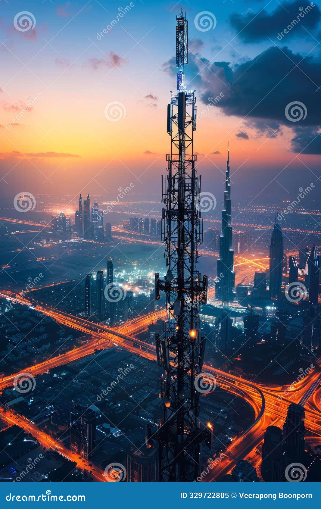 Highspeed Digital Information Tunnel Viewed From The Inside With Data ...