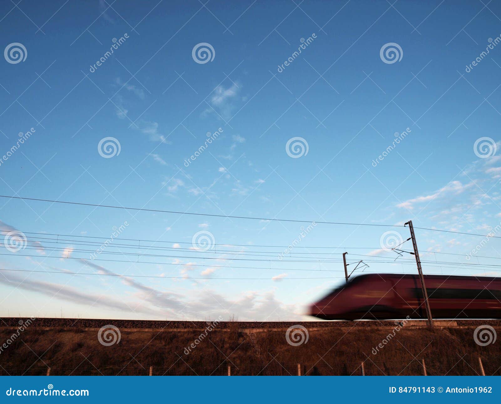 Highspeed Train Blurred Effect Stock Image - Image of electricity ...