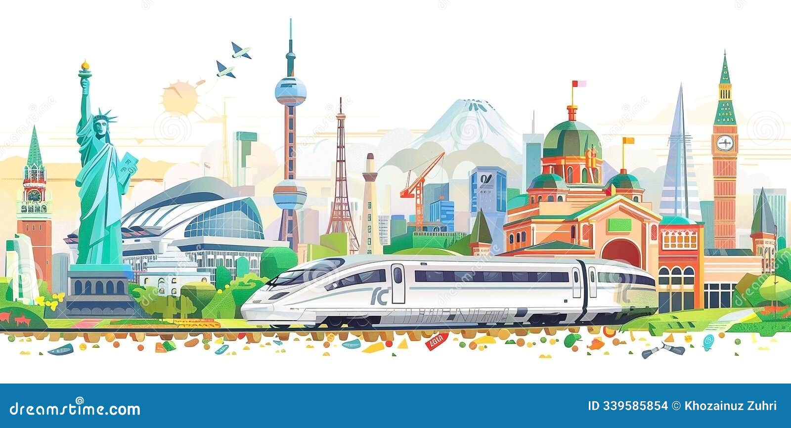 Train On Famous Landwasser Viaduct Bridge. The Rhaetian Railway ...