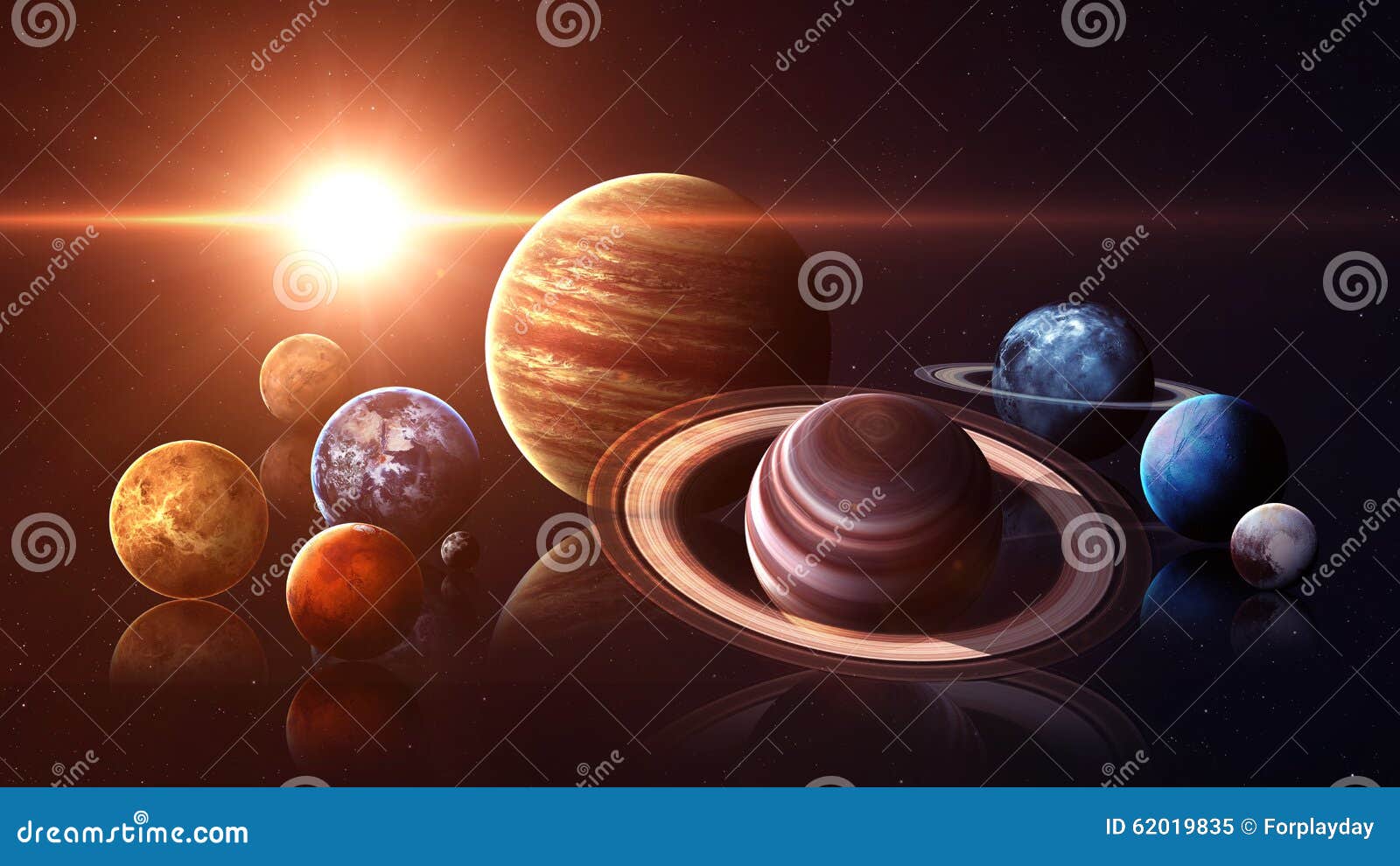 Hight Quality Isolated Solar System Planets Stock Illustration ...