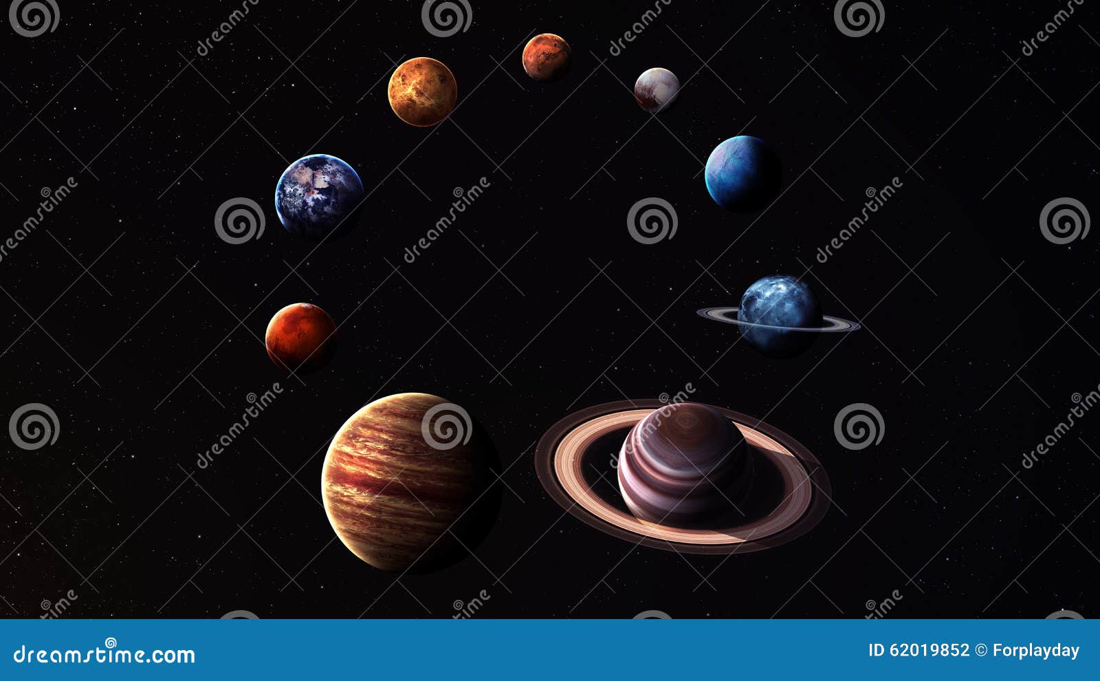Hight Quality Isolated Solar System Planets Stock Illustration ...