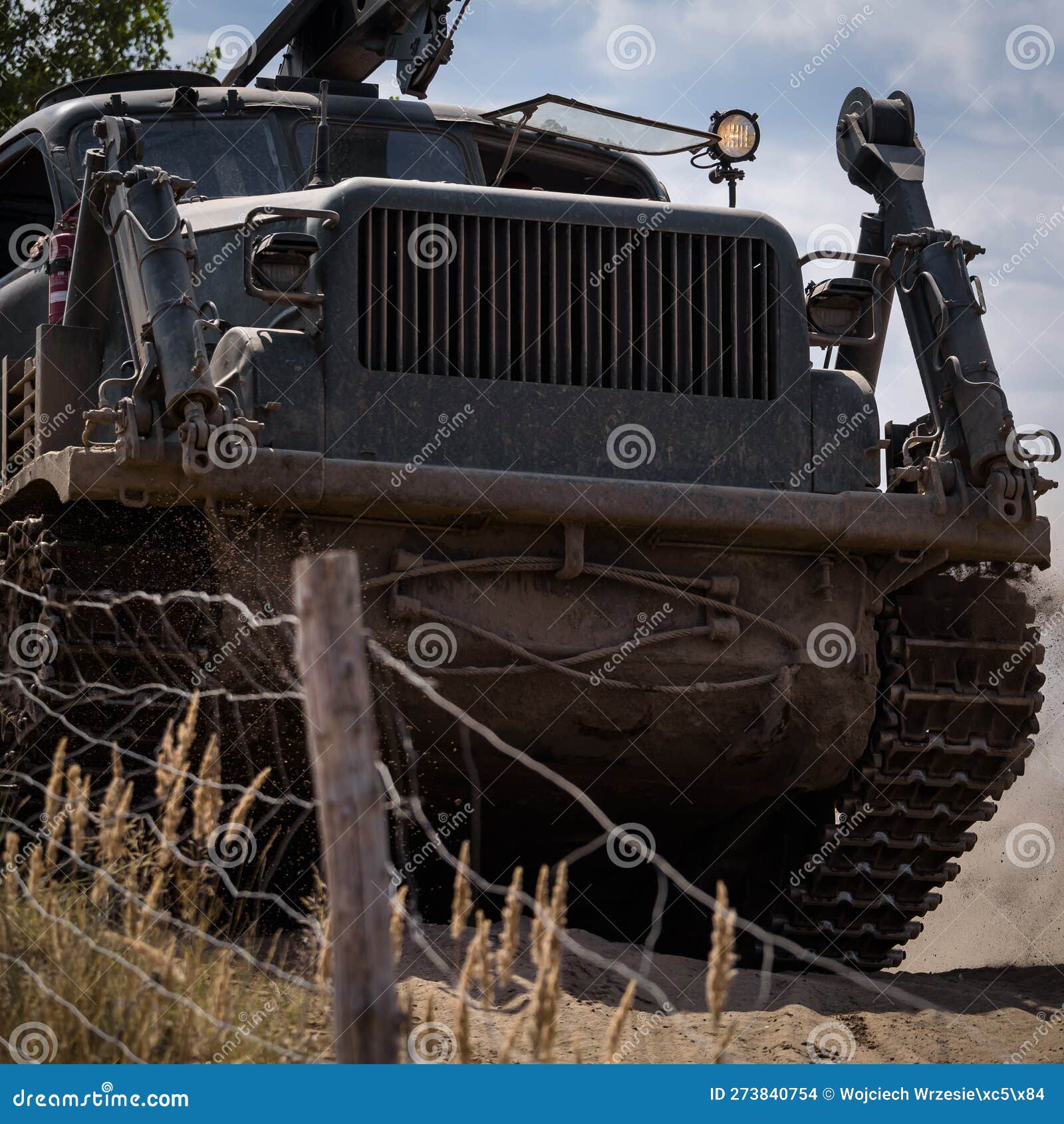 HIGHT SPEED TRACK DOZER stock photo. Image of military - 273840754