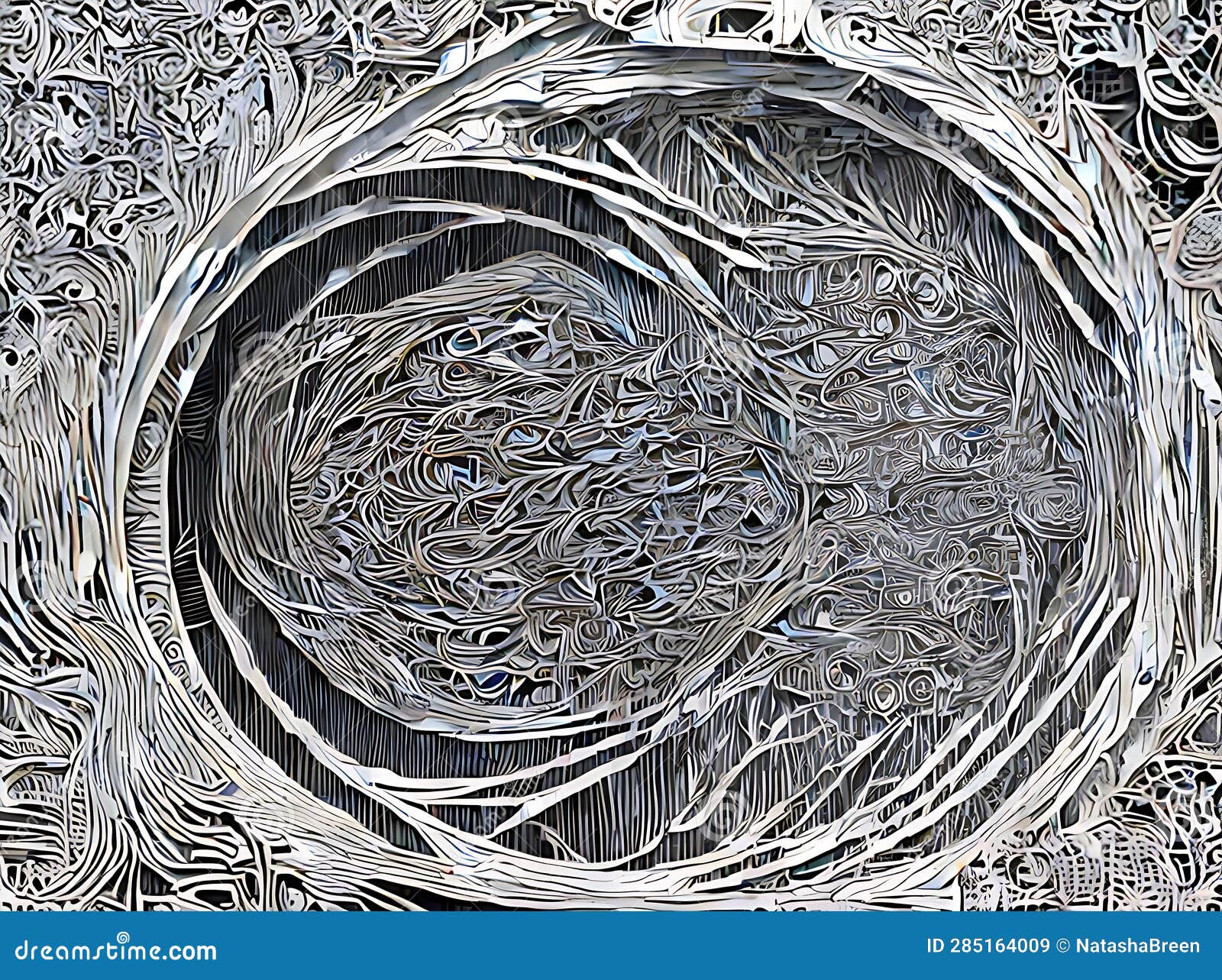 Hightech Boards Chips Matrix Drawing Duotone Color. Stock Illustration ...