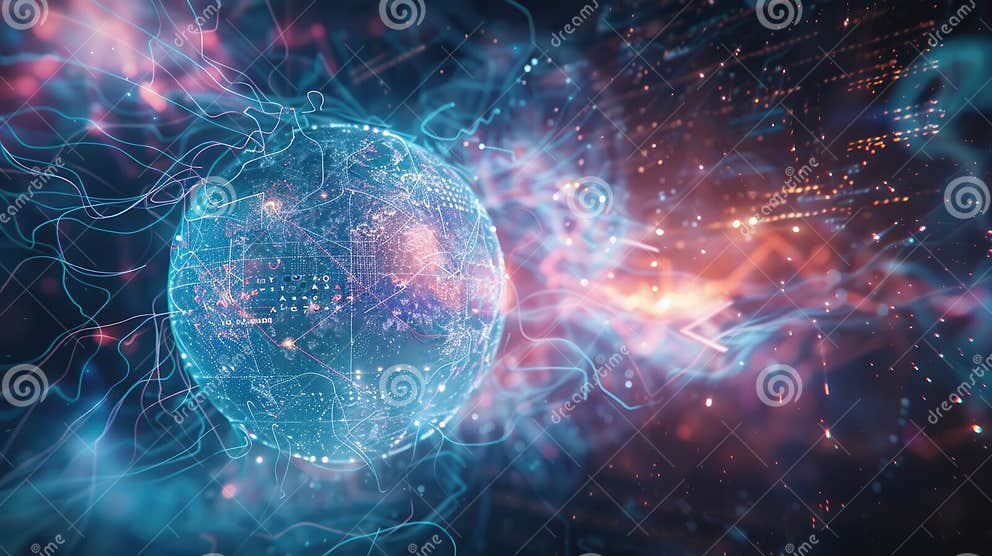 Explore Futuristic Digital Spheres and Hightech Quantum Computing ...