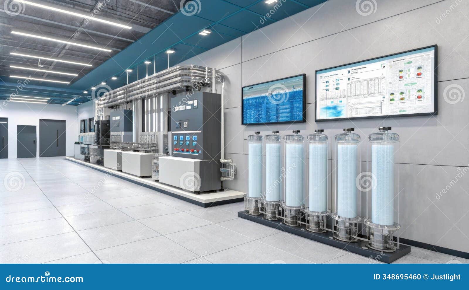 A Hightech Facility Featuring Advanced Filtration Systems To Separate ...