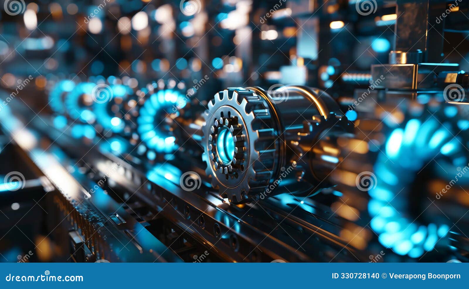 A 3D Scene Showing A Futuristic Public Transport System With Levitating ...