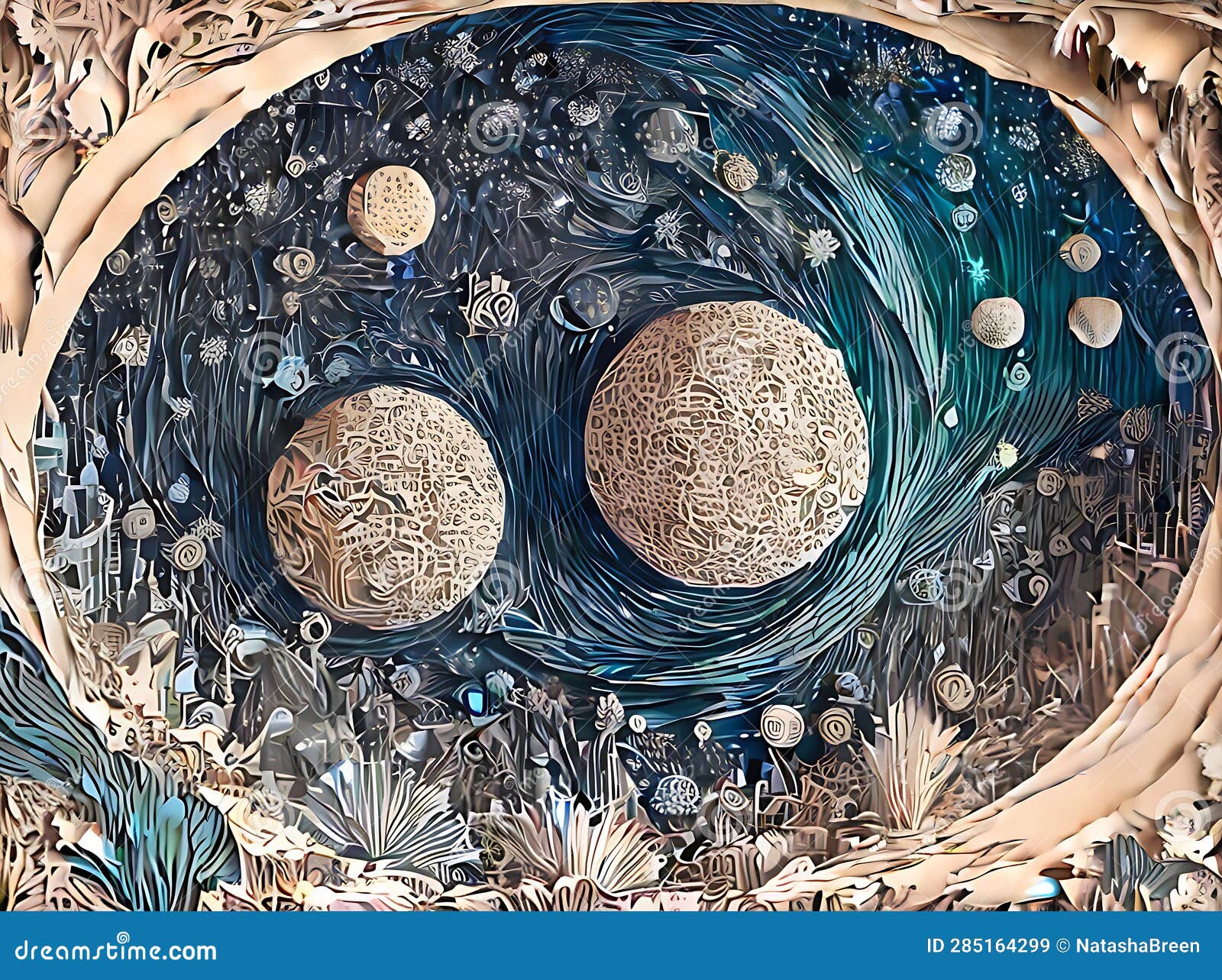 Hightech Futuristic Boards Chips Matrix Magnolia Text Stock ...