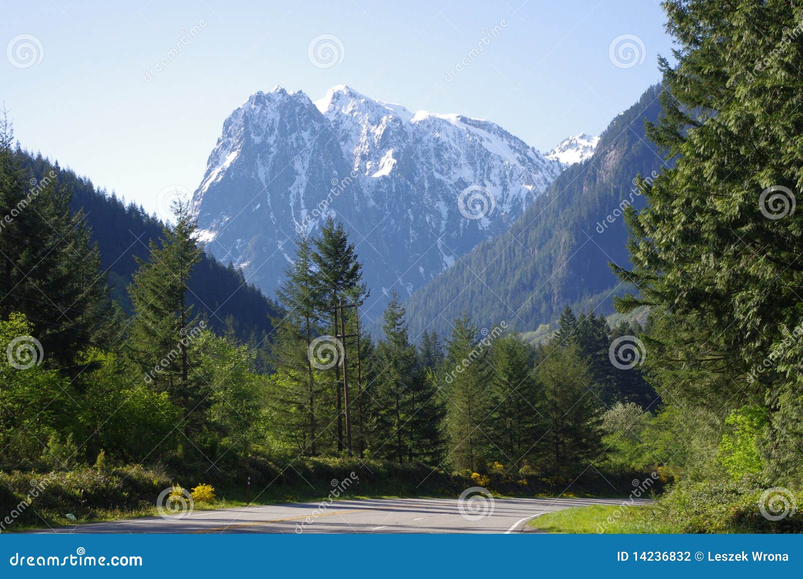 Highway 2 Via Cascades Stock Photography | CartoonDealer.com #14236832