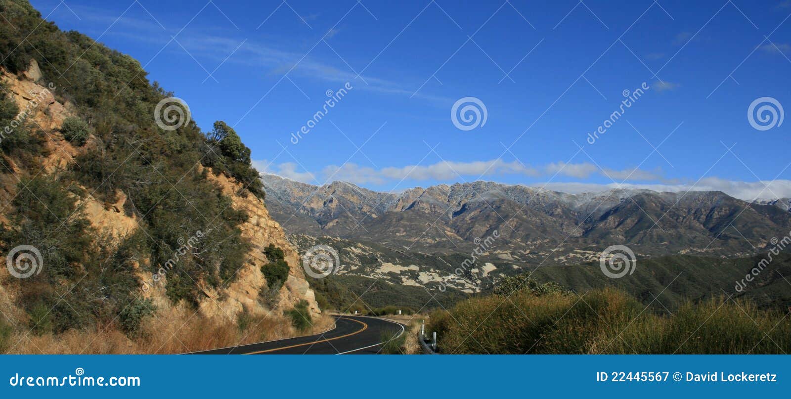 Highway 33 Panorama stock image. Image of green, road - 22445567
