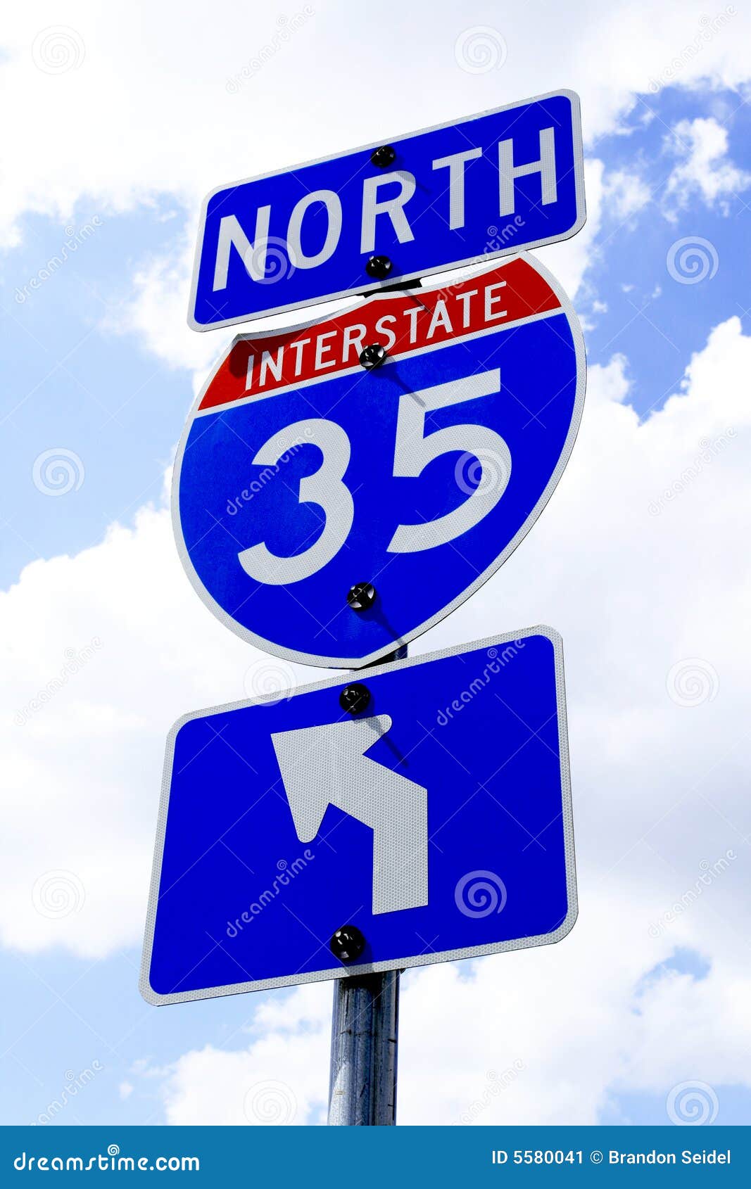 Highway 35 Road Sign stock image. Image of highway, arrow - 5580041
