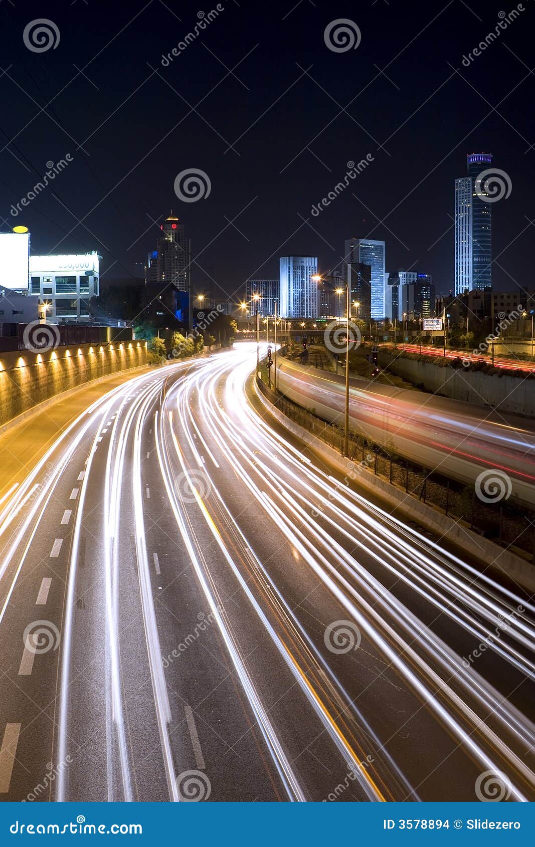 Highway stock photo. Image of cityscape, downtown, highway - 3578894
