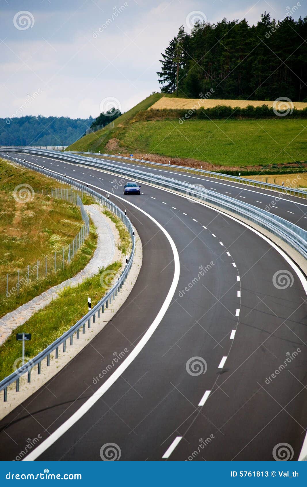 Highway stock image. Image of multiple, motorway, lane - 5761813