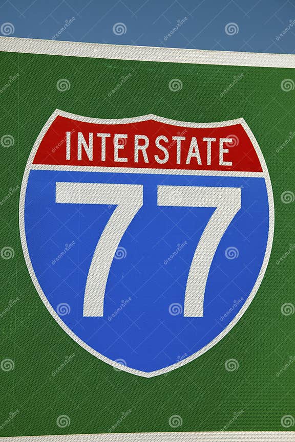 Highway 77 stock image. Image of road, sign, blue, business - 26918941