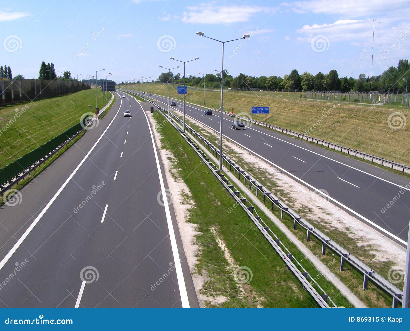 Highway stock image. Image of line, time, bahn, highway - 869315