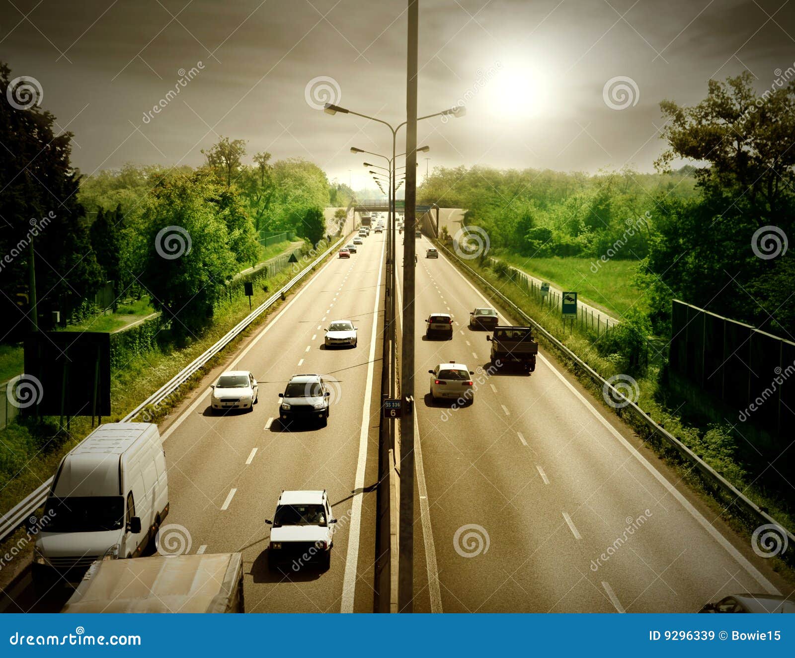 Highway stock image. Image of upper, move, speed, lorry - 9296339