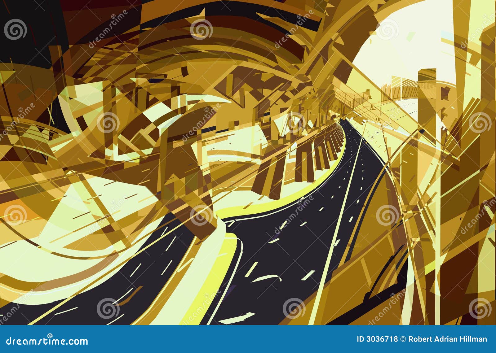 Highway abstract stock vector. Illustration of graphic - 3036718