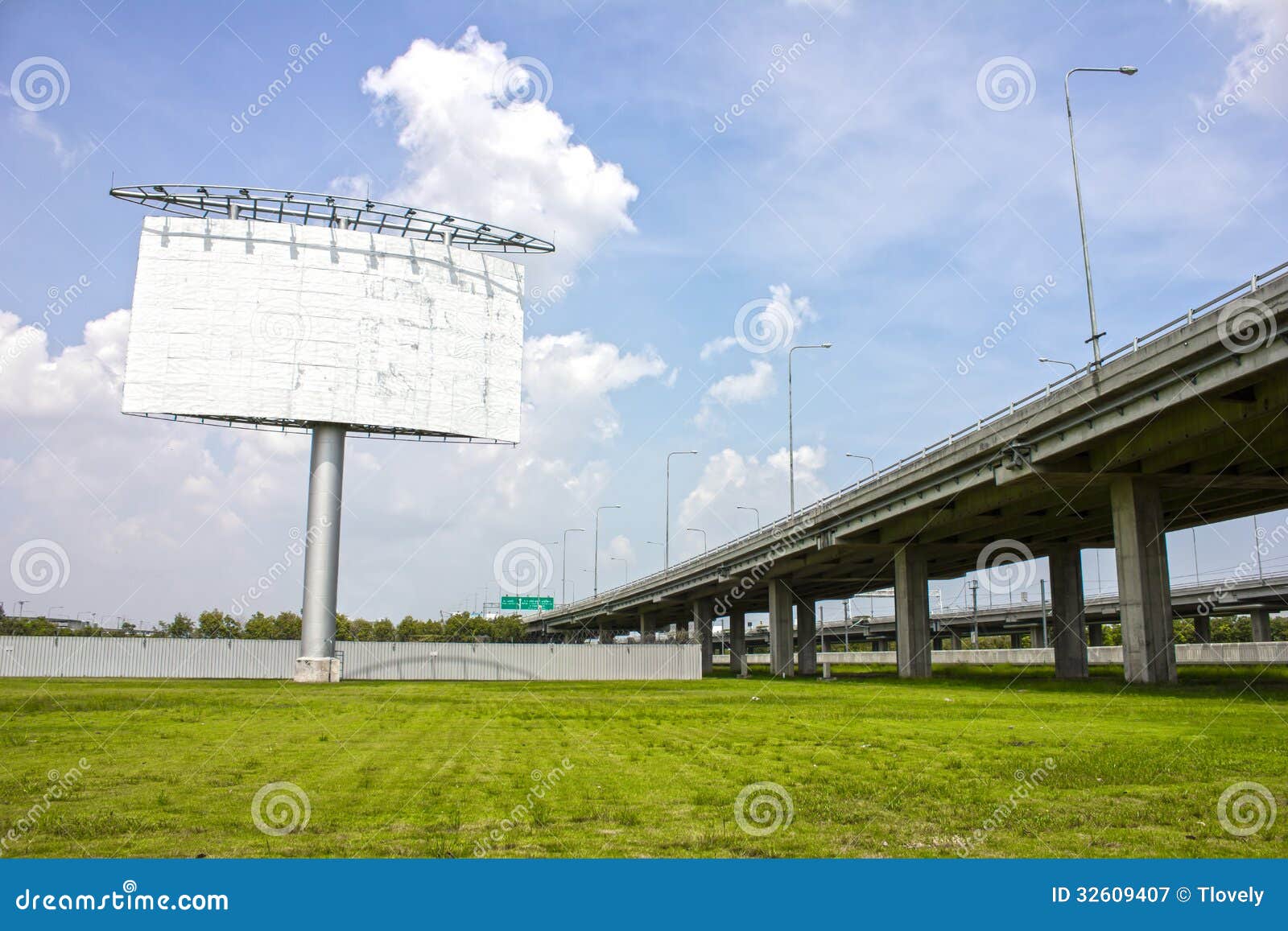 Highway advertising board stock image. Image of media - 32609407