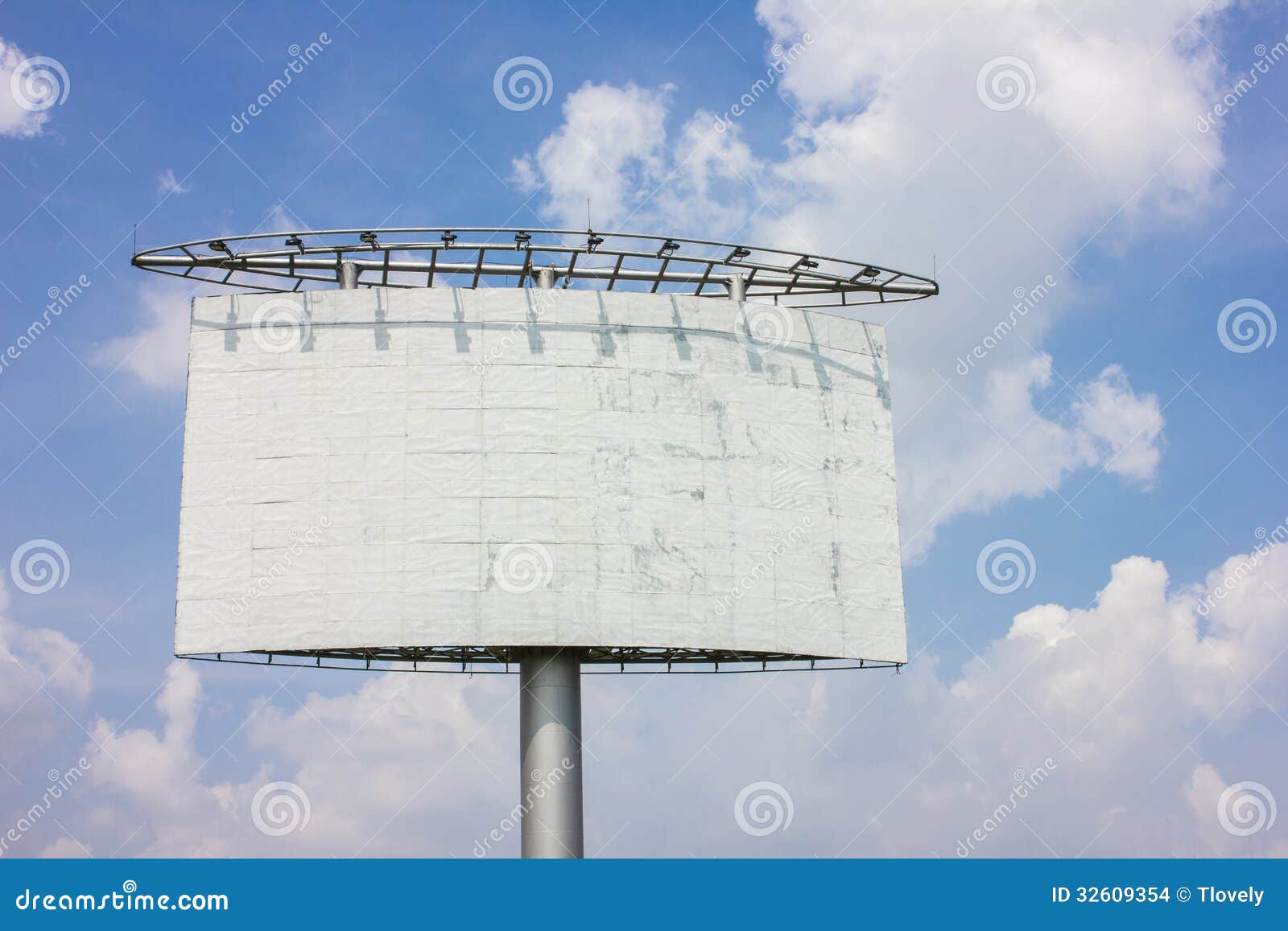 Highway Advertising Board on Blue Sky Stock Photo - Image of poster ...