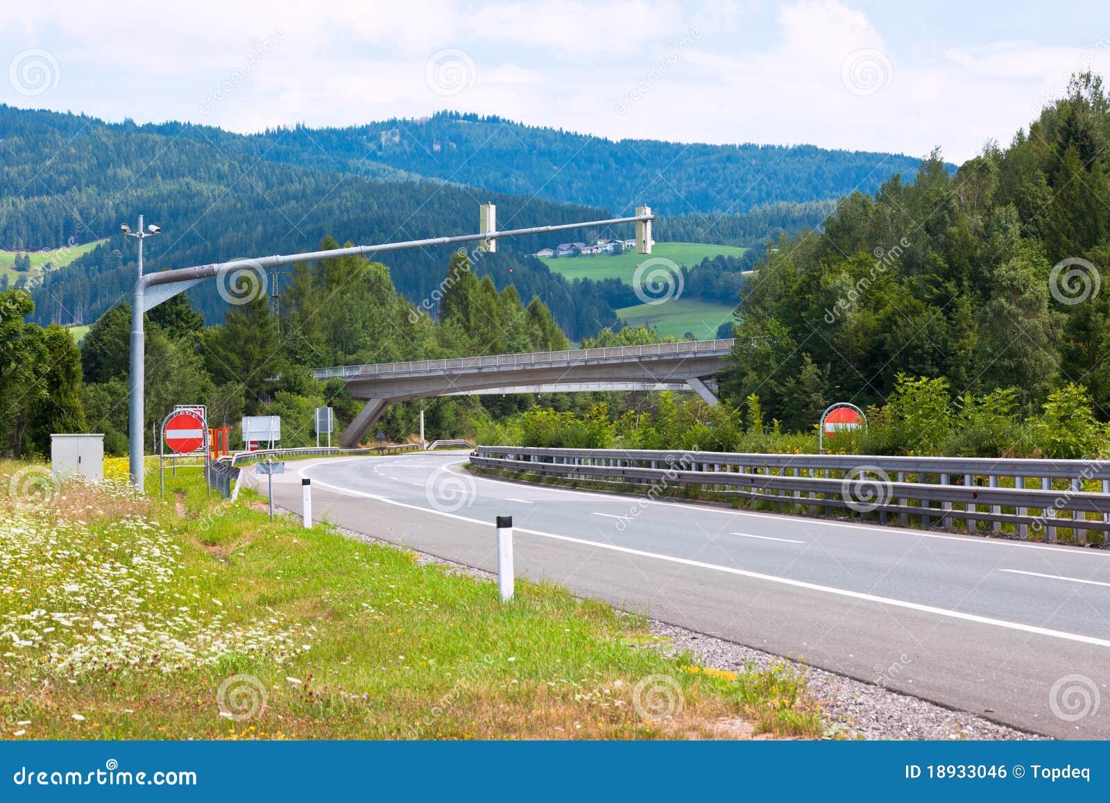Highway in Austrian Alps stock photo. Image of alps, clean - 18933046