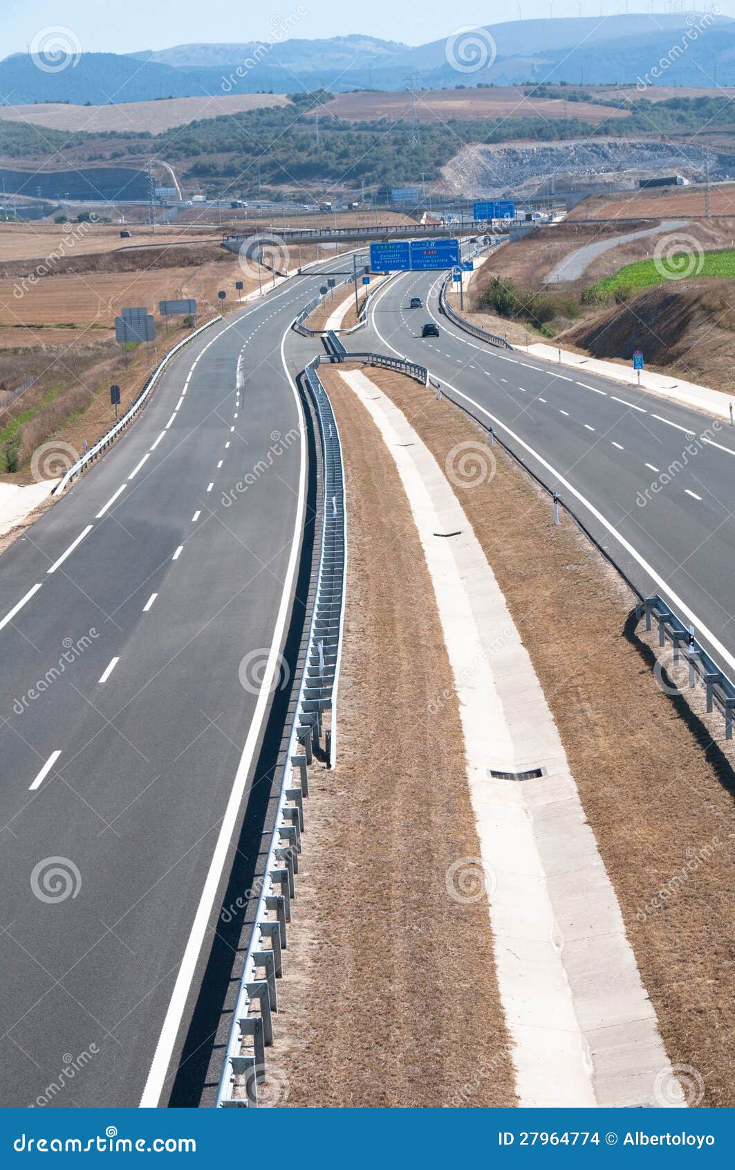 Highway, Basque Country (Spain) Stock Photo - Image of line, drive ...