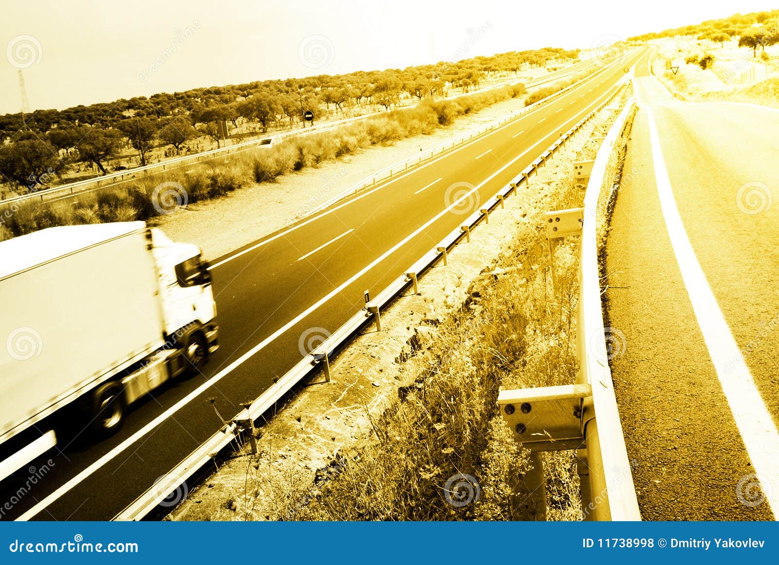Highway with big truck stock photo. Image of driving - 11738998