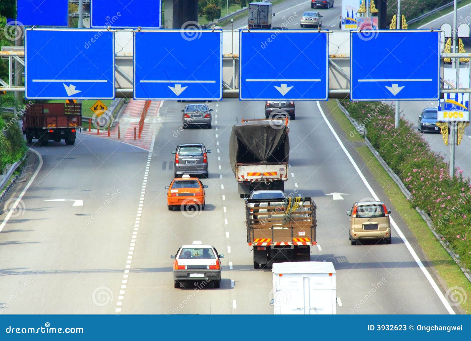 Highway Board of Direction stock image. Image of business - 3932623