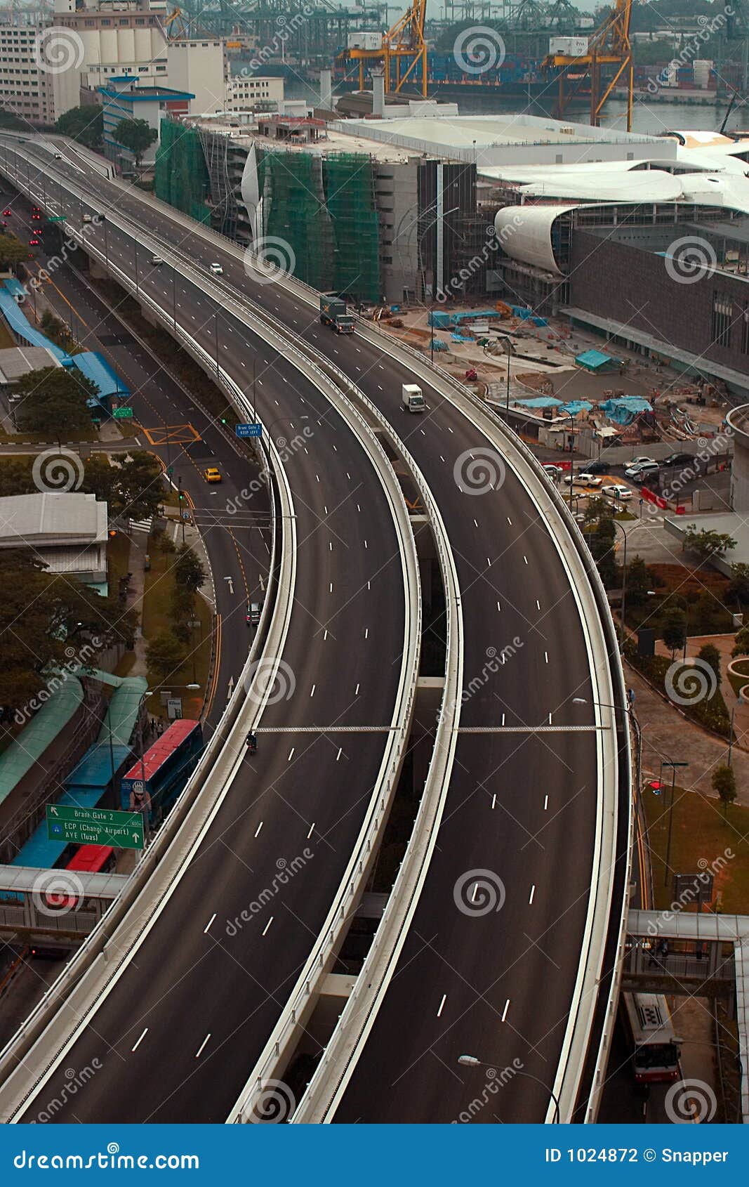 Highway bridge stock photo. Image of highway, scrub, support - 1024872