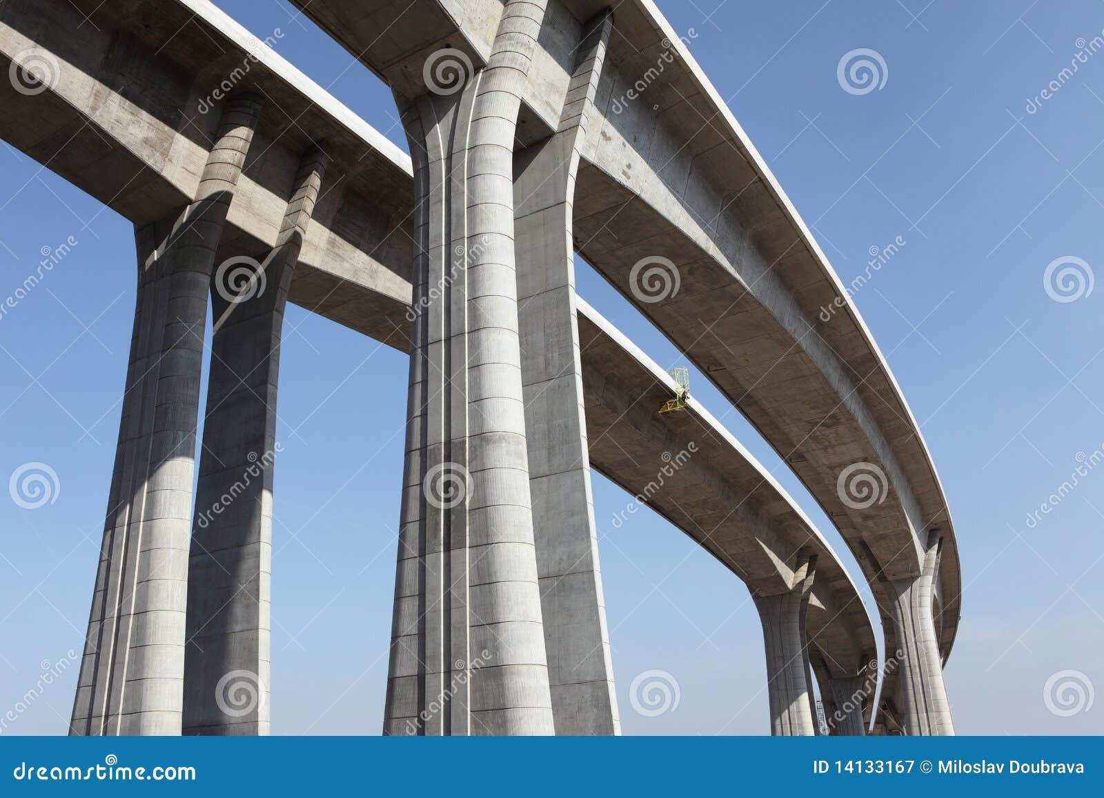 Highway Bridge, Connection To The Road With An Expansion Joint. Royalty ...